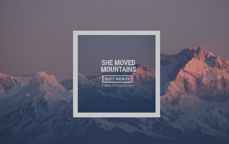 She Moved Mountains - Scott Buckley - Creative Commons Music Library