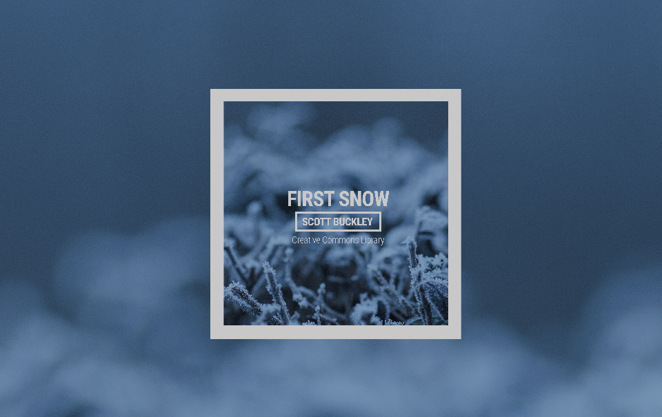 First Snow - Scott Buckley - Creative Commons Music Library